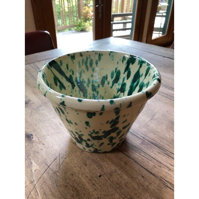 Splatterware Serving Bowl- Made in Italy | Chairish