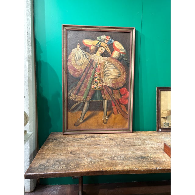 Mid 19th Century Oil Painting of a Dandy | Chairish