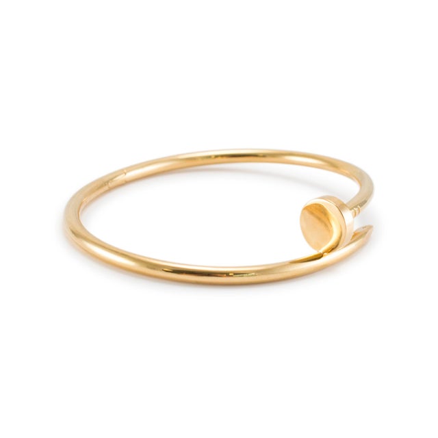 Cartier Juste Un Clou Classic 18k Yellow Gold Nail Bangle Bracelet ...