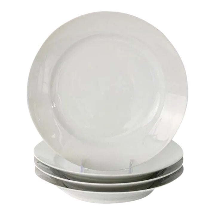 Antique French Porcelain Chargers- Set of 4 | Chairish