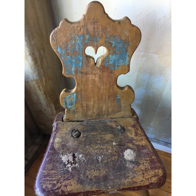 Small Painted Tyrolean Chair | Chairish