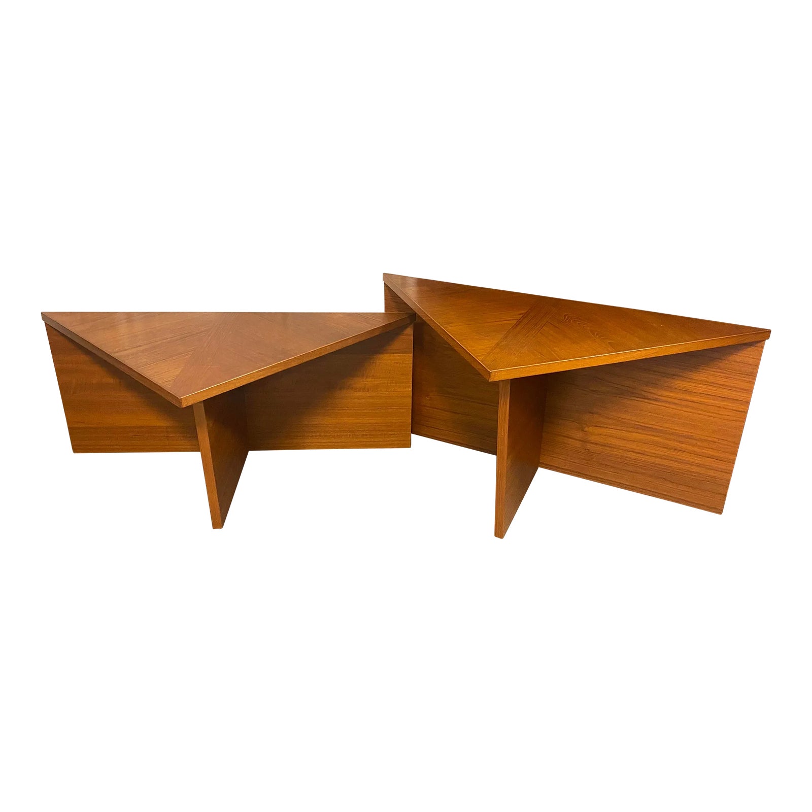Mid 20th Century Danish Modern Laurits M. Larsen Teak Side Tables - a ...