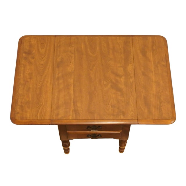 Ethan Allen Heirloom Nutmeg Maple Colonial Early American 37" Accent ...