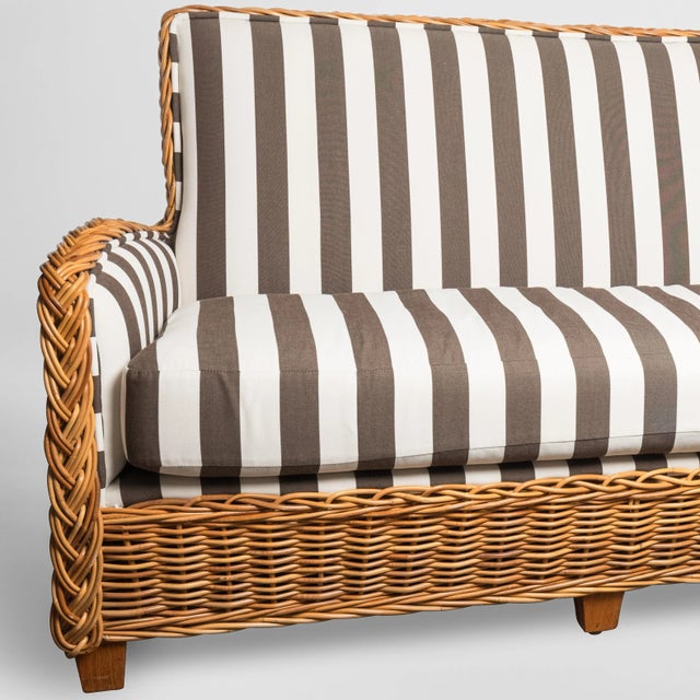 The Wicker Works Gary Hutton Sofa | Chairish