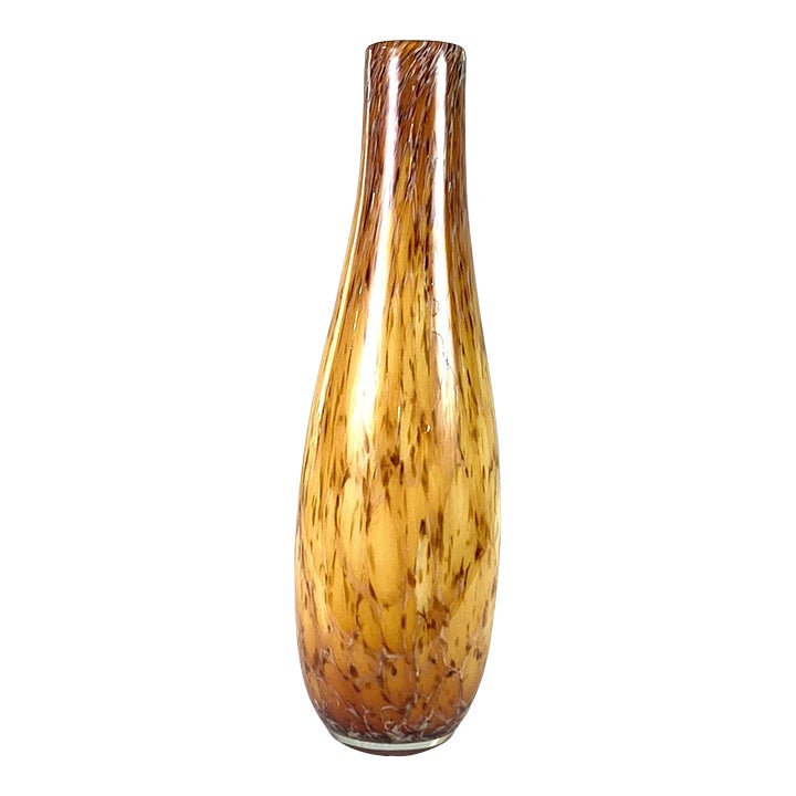 1990s Extra Large Hand Blown Cased Glass Vase | Chairish
