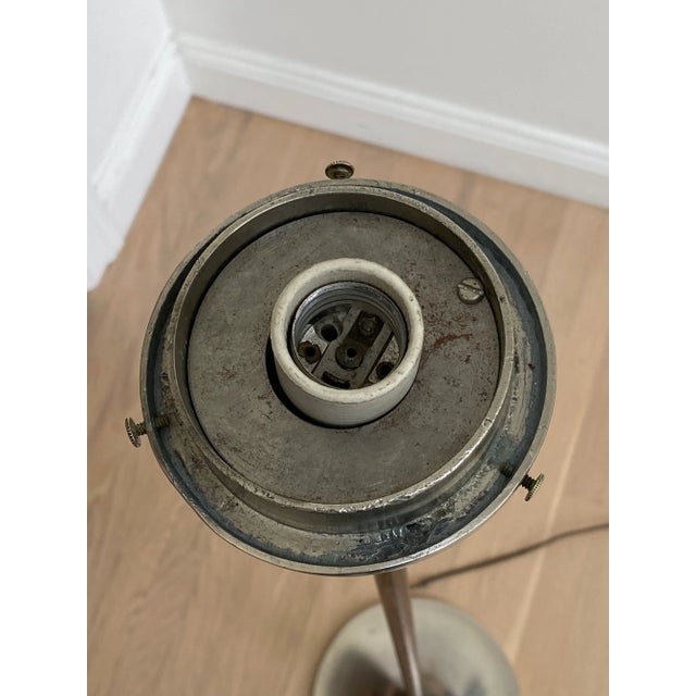 Mid-Century Modern Rosewood Stem and Chrome Floor Lamp by Laurel | Chairish