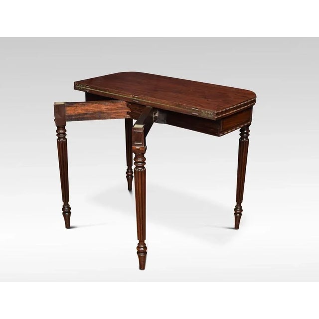 Regency Rosewood Card Table | Chairish