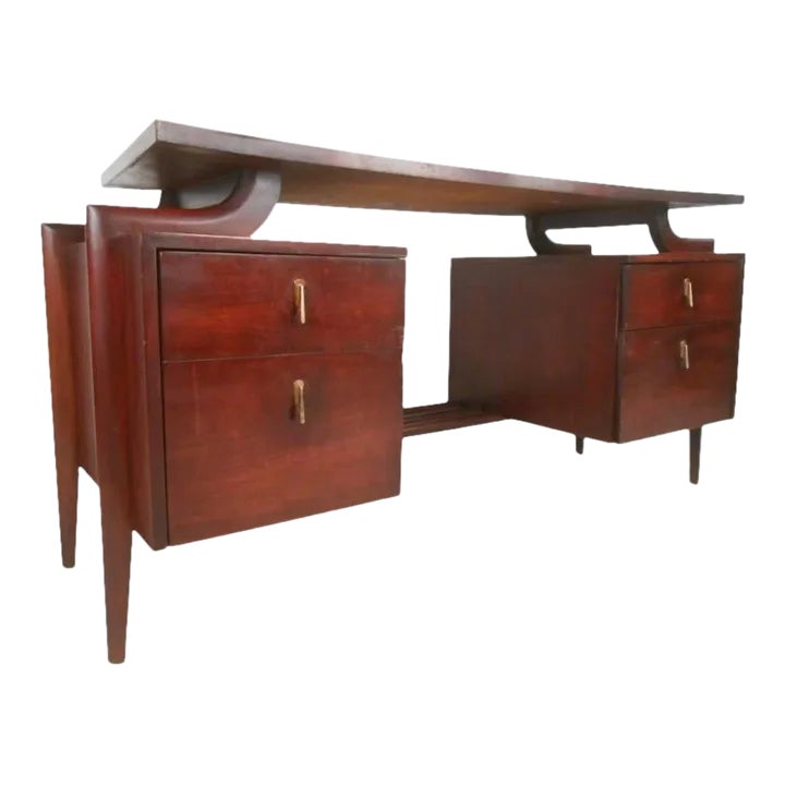 Mid 20th Century Floating Top Desk | Chairish