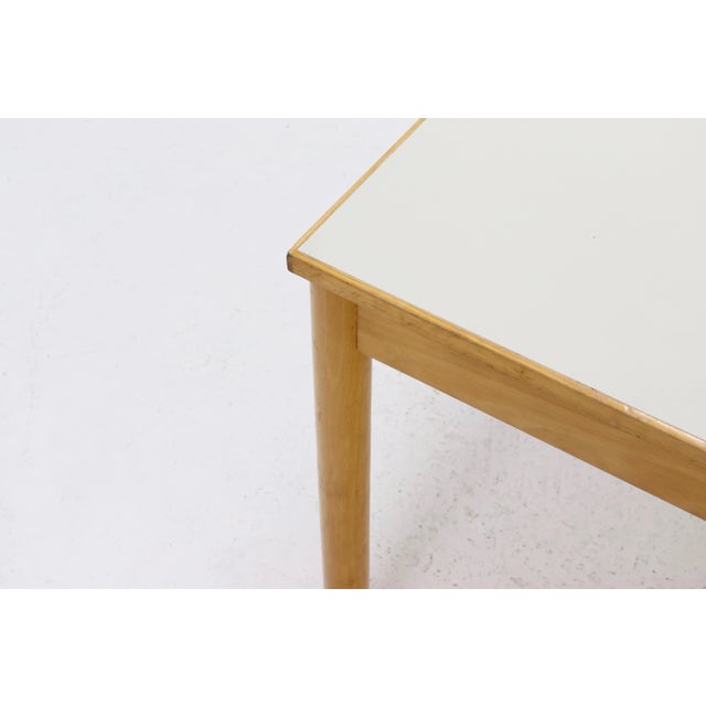 Vintage Birch and Linoleum Dining Table, 1960s | Chairish