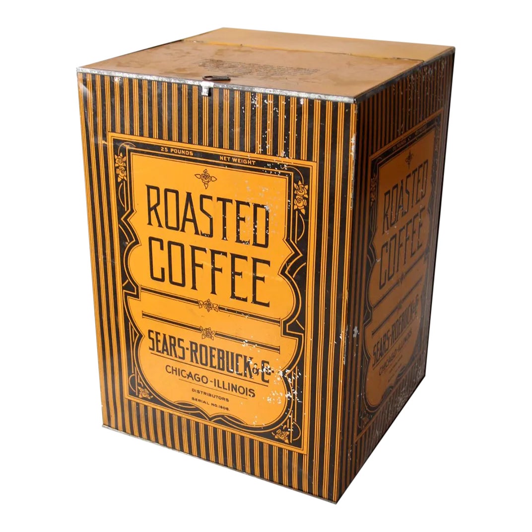 Antique Sears Roebuck Co Coffee Bin | Chairish