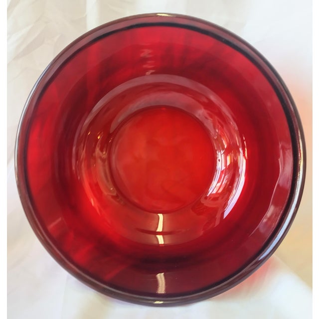 Vintage Arcoroc Ruby Red Glass Dish Set - Set of 18 | Chairish