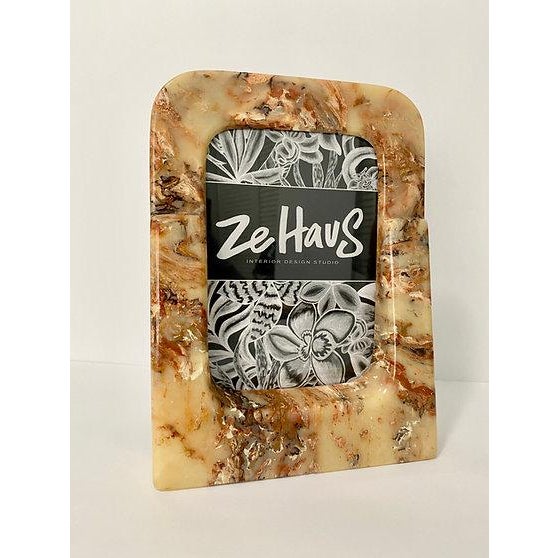 1970s Acrylic Picture Frame | Chairish