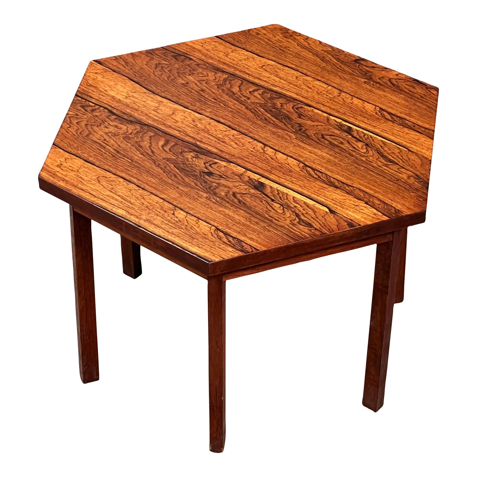 Vintage Paul McCobb for Lane Delineator Rosewood Hexagonal Side Table ...
