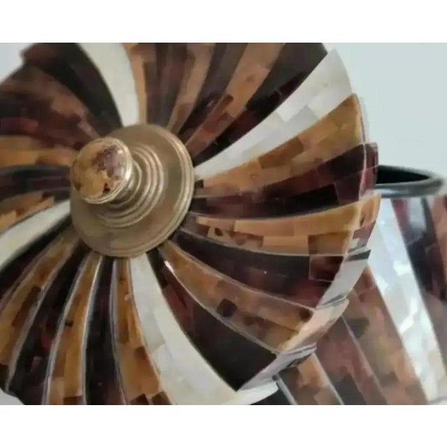 1990s Vintage Maitland-Smith Large Tessellated Faux Tortoise Shell and ...