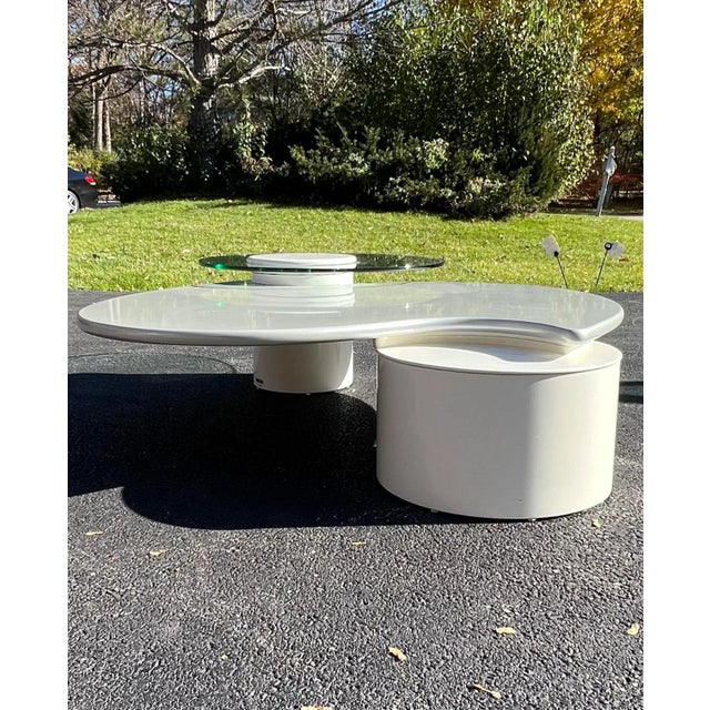 1980’s Abstract Sculptural Three Tier Geometric Multi Level Swivel ...