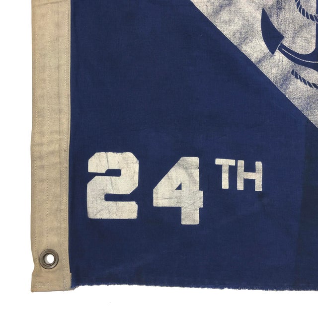 Vintage United States Navy Recruit Division Flag, Rtc Great Lakes ...
