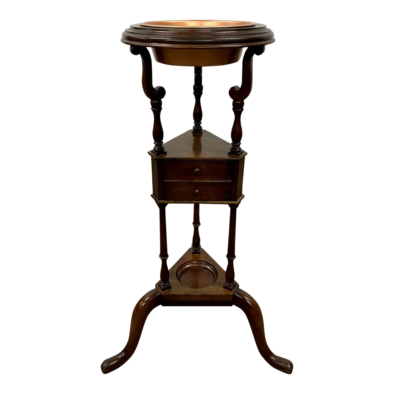 Vintage English Georgian Style Wig Stand | Chairish