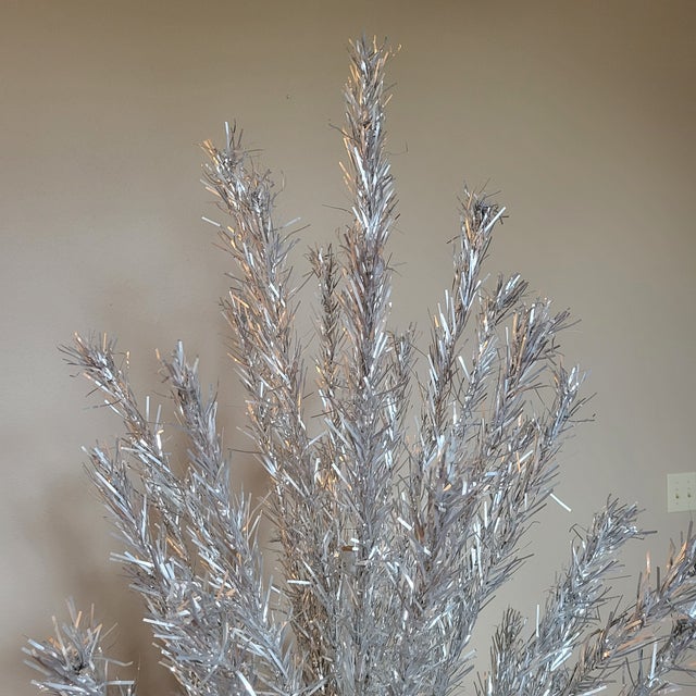 Vintage 7' Evergleam Deluxe 100 Branch Stainless Aluminum Christmas ...