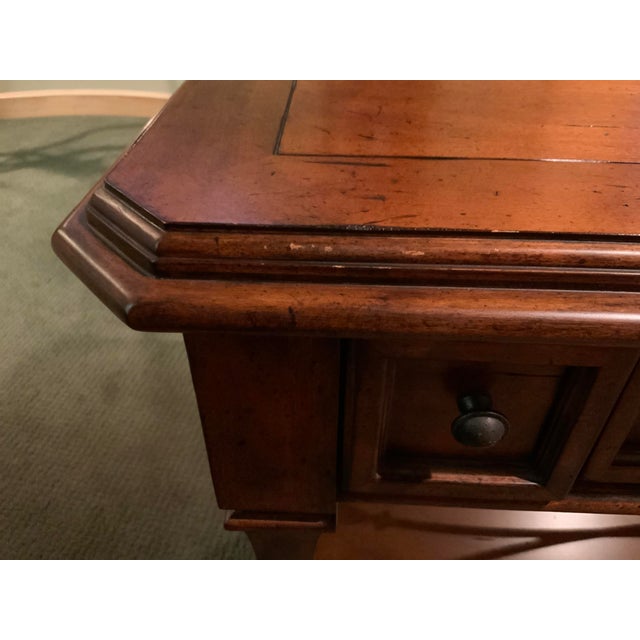 Stanley Furniture Traditional Console Table With Metal Accents | Chairish