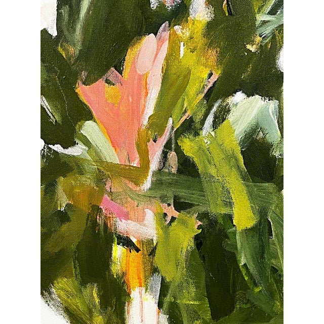 Contemporary Original Expressive Floral Abstract Painting on Canvas ...