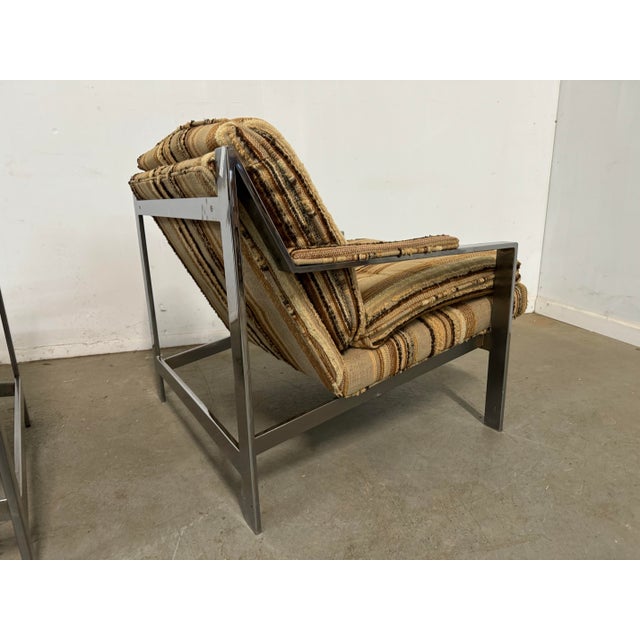 Pair of Mid-Century Modern Cy Mann Flat Bar Lounge Chairs | Chairish