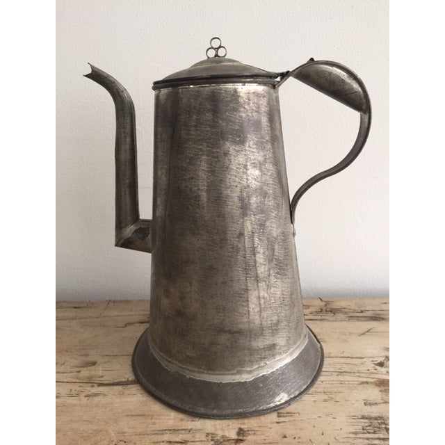 1900s Antique Handmade Tin Pitcher | Chairish