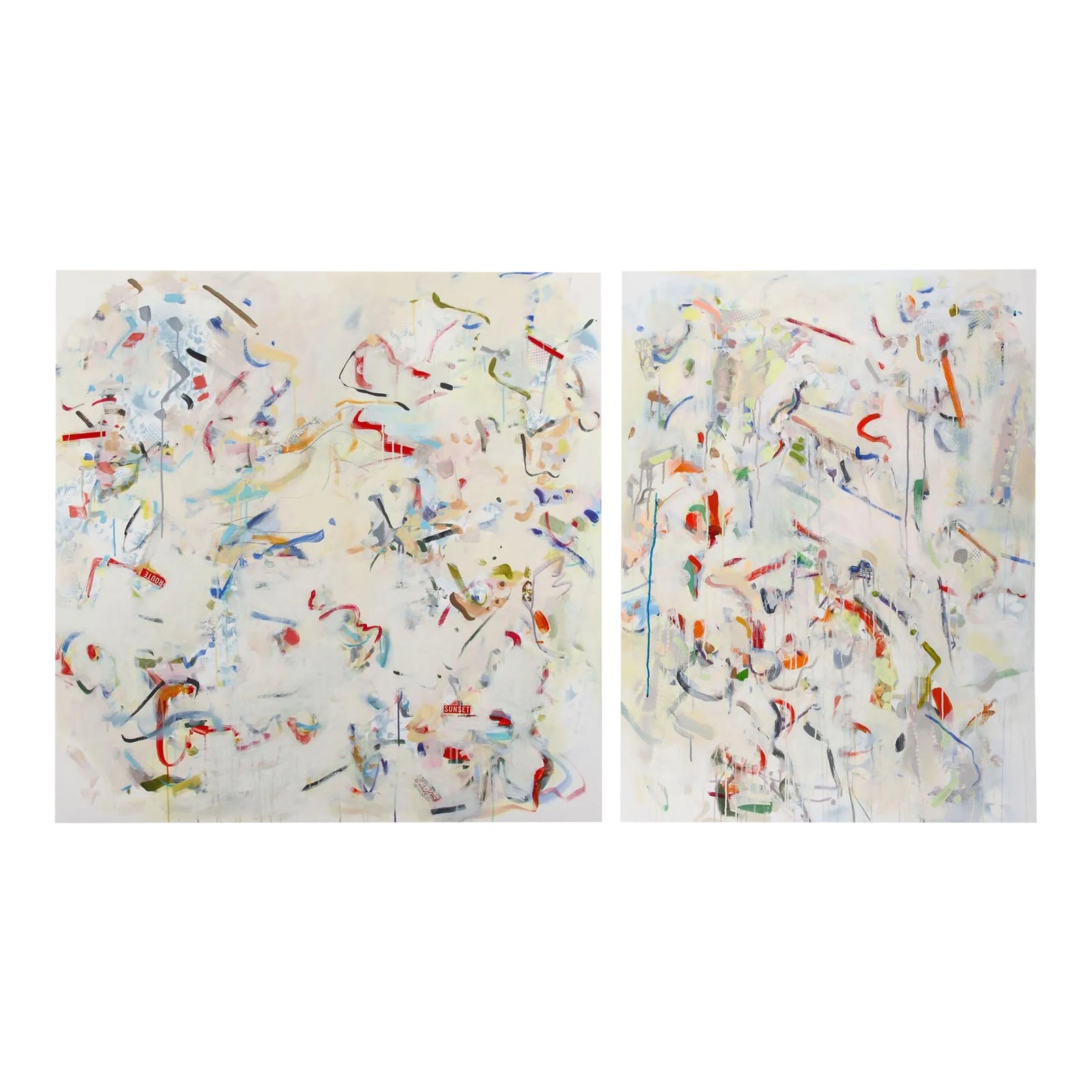 Gina Werfel "Sunset Route" Oil Painting | Chairish