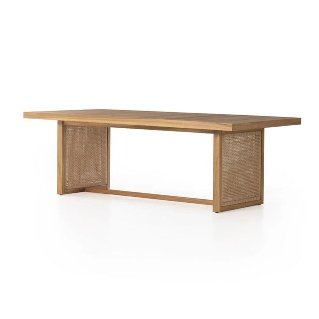 Merit 90" Outdoor Dining Table, Natural | Chairish