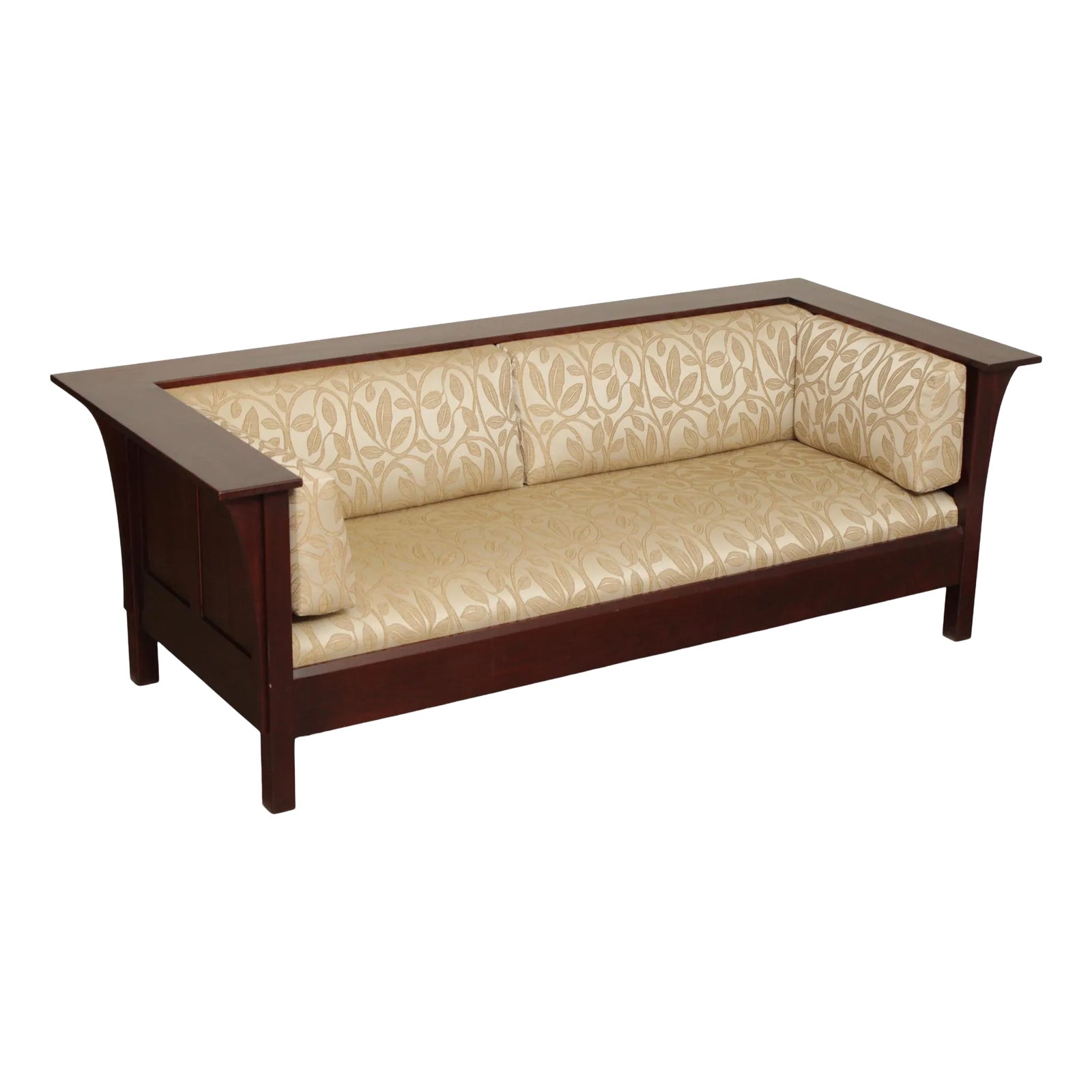 Stickley Mission Collection Cherry Prairie Settle | Chairish