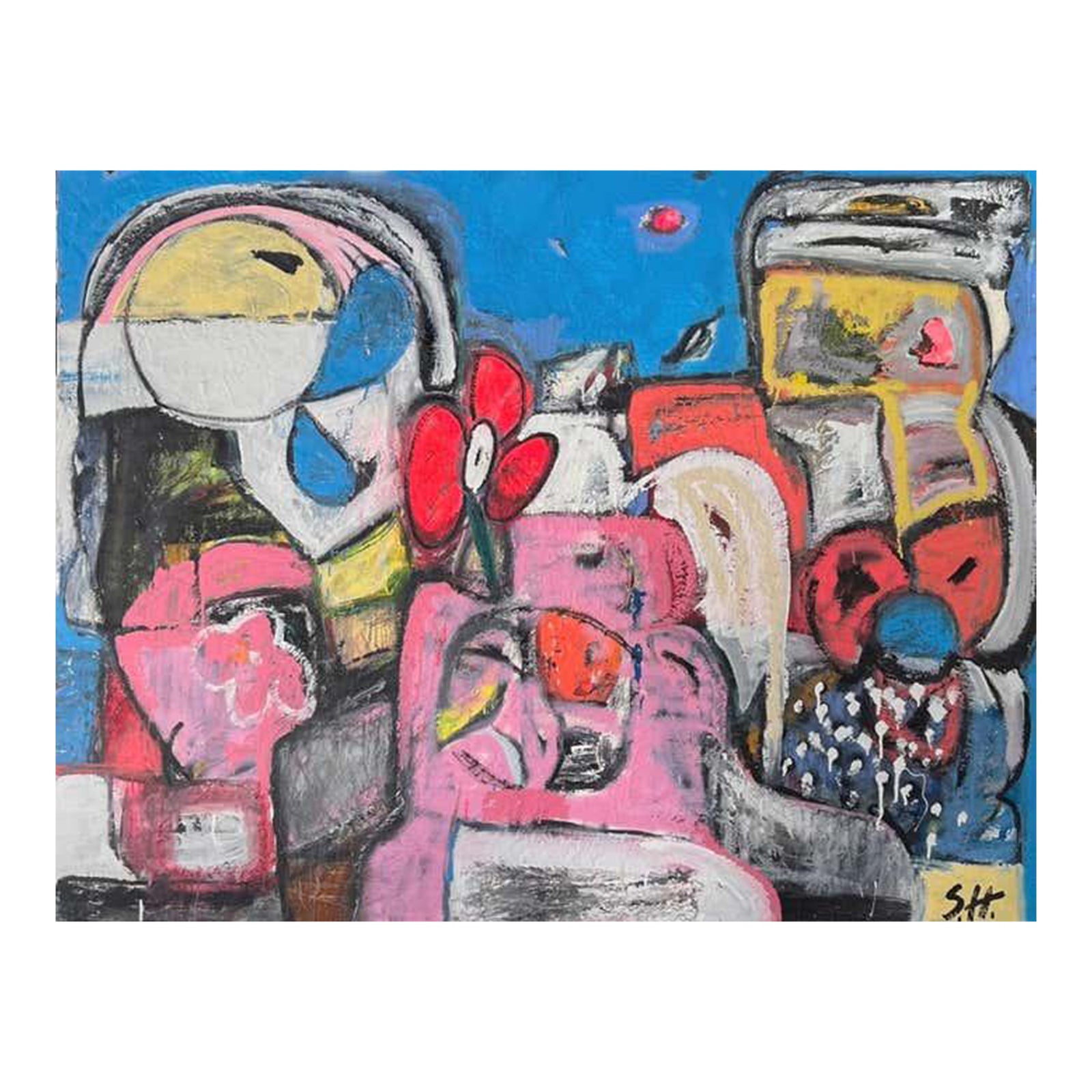 Scott Harper Mixed Media Painting titled “Lumber of Hope” 2023 | Chairish