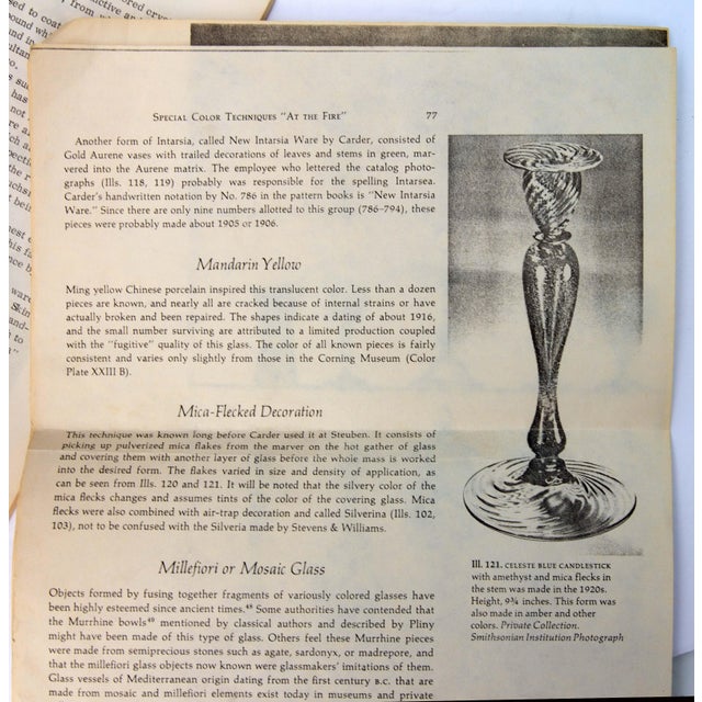 Steuben Glass Compote Celeste Blue and Amethyst With Mica Flecks Circa ...