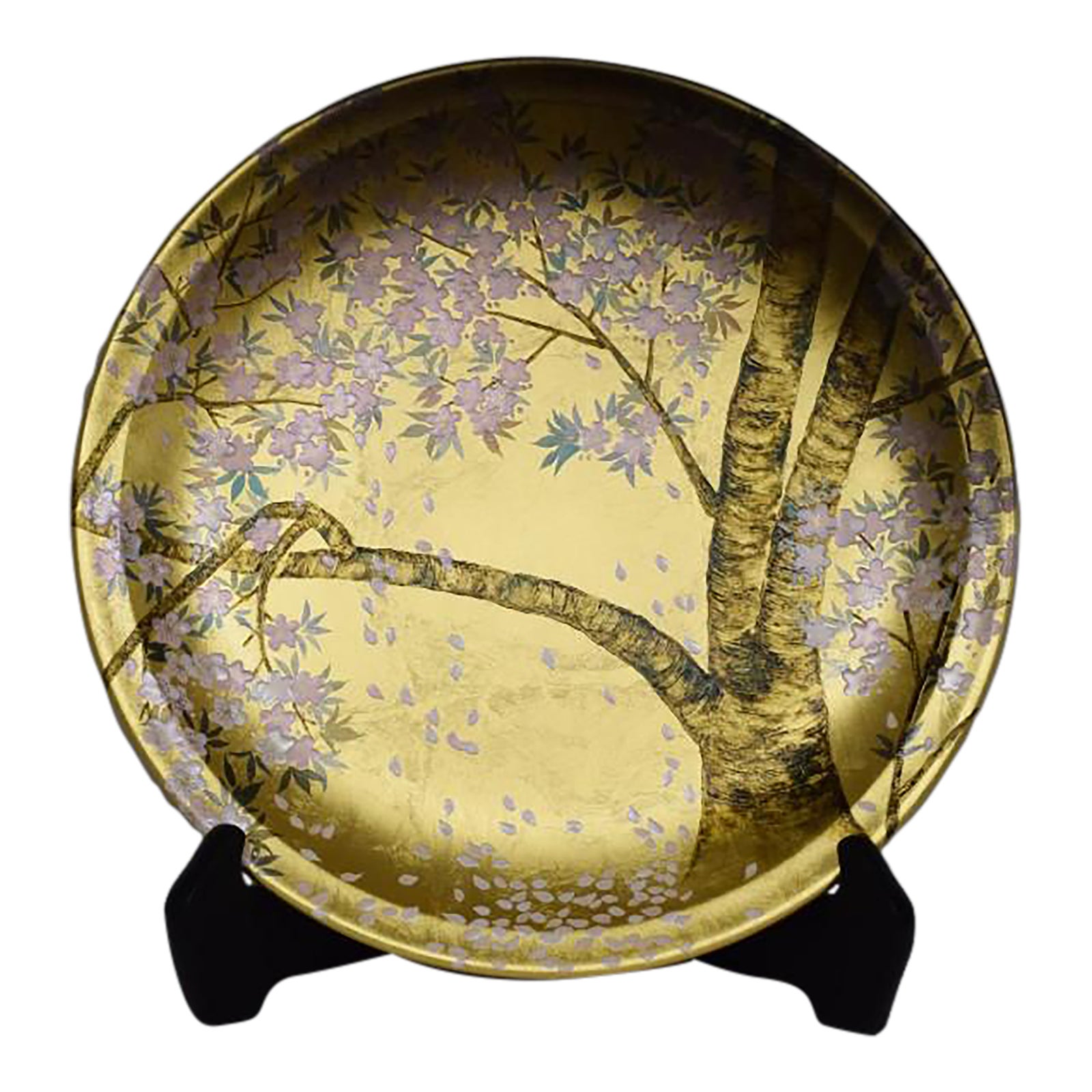 Made-to-Order Japanese “Night Cherry Blossom” Decorative Plate – Tochi ...