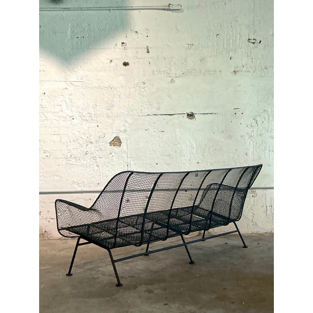 Vintage Wire Mesh “Sculptura” Sofa After Russell Woodard | Chairish