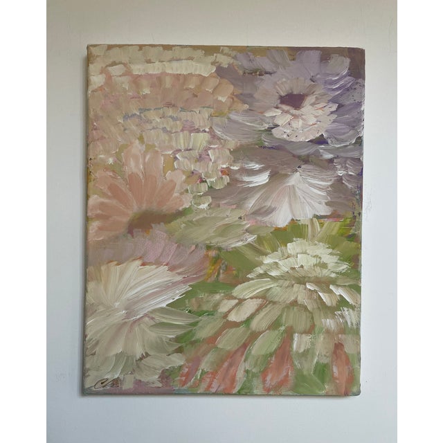 "Garden Impression 2" Contemporary Acrylic Painting | Chairish
