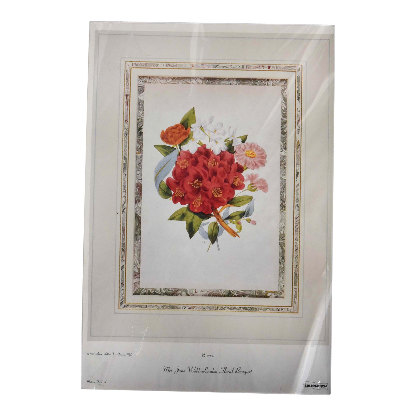 1980s After Mrs. Jane Webb-Loudon Floral Bouquet Lithoprint | Chairish