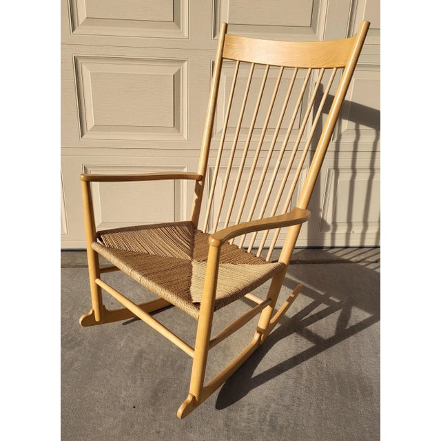 1980s Danish Rocking Chair by Hans J. Wegner | Chairish