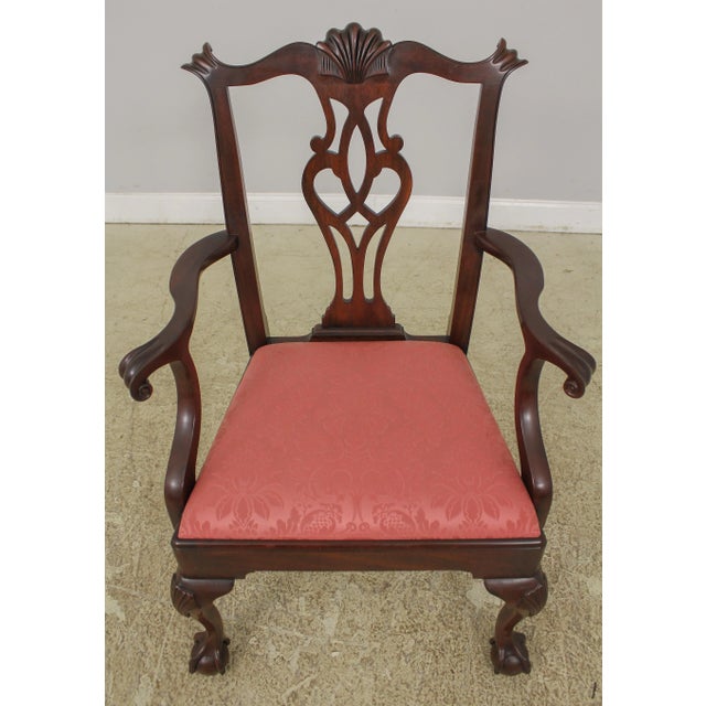 Set of 8 Henkel Harris Model 112 Clawfoot Mahogany Dining Room Chairs ...