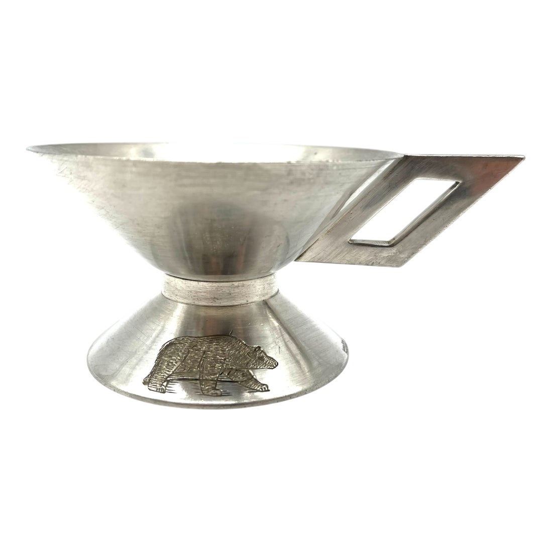 Art Deco Hotel Silverware with Engraved Bear Motif from Gebrüder Hepp ...