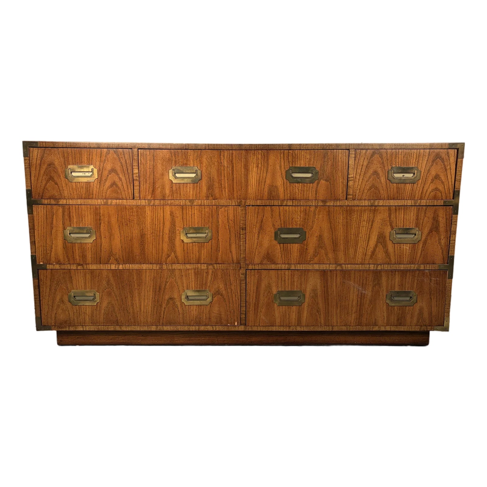 Vintage "Campaigner" Style Dresser by Dixie Furniture | Chairish