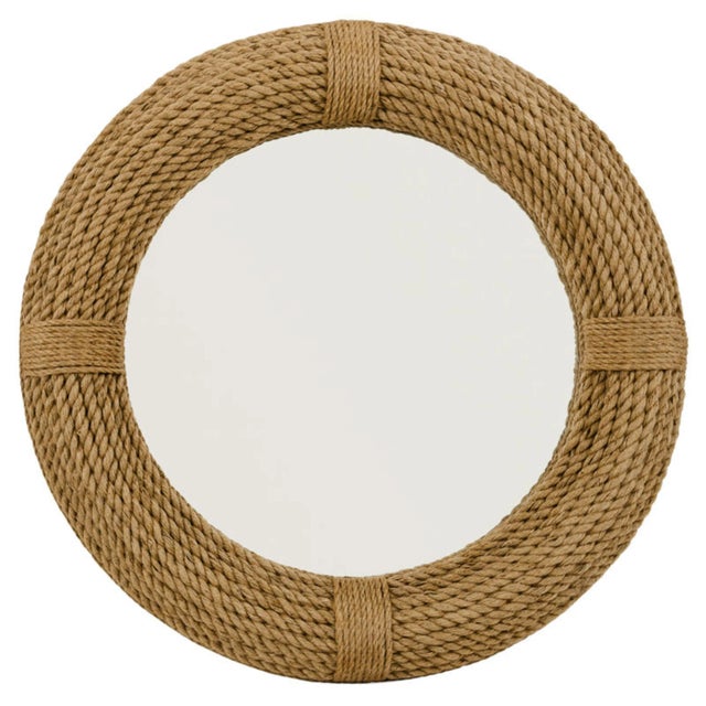Round Jute Rope Mirror | Chairish