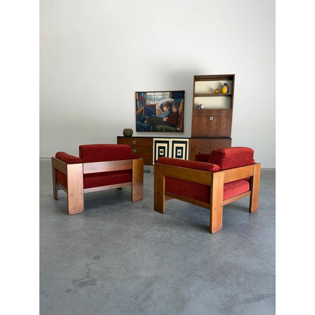 Reupholstered Mid Century Afra & Tobia Scarpa for Gavina Italy Club ...