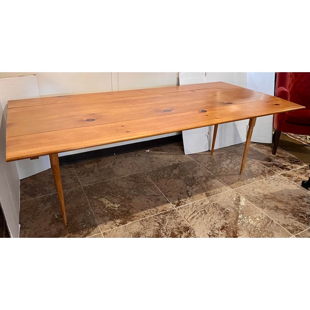 Hand Crafted Shaker Style Pine Drop Leaf Table | Chairish