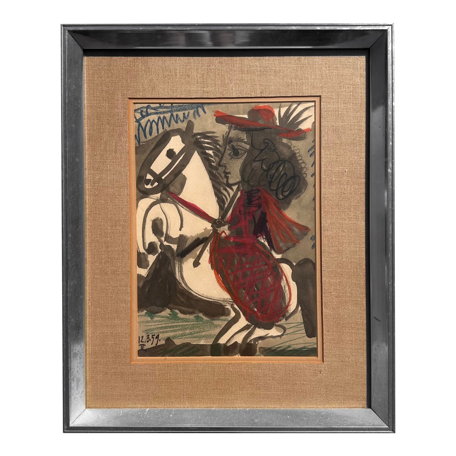 Vintage Pablo Picasso "Toros Y Toreos" Lithograph From 1961 Book 12.3. ...