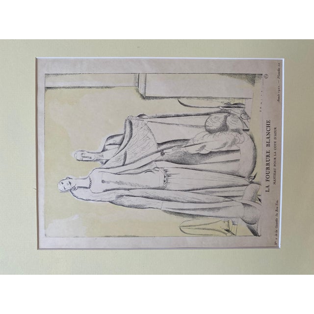 Art Deco “La Gazette du Bon Ton” Framed Plate by Vogue Artist Eduardo ...