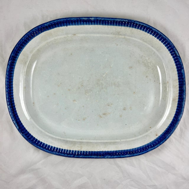 Early Ralph Clews English Leeds Blue Feather or Shell Edge Pearlware ...