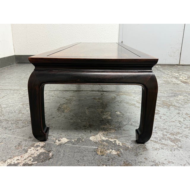 Vintage Indonesian Stained Teak Wood Coffee Table | Chairish