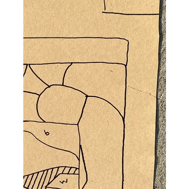 1970s Larry Connatser Abstract Drawing | Chairish