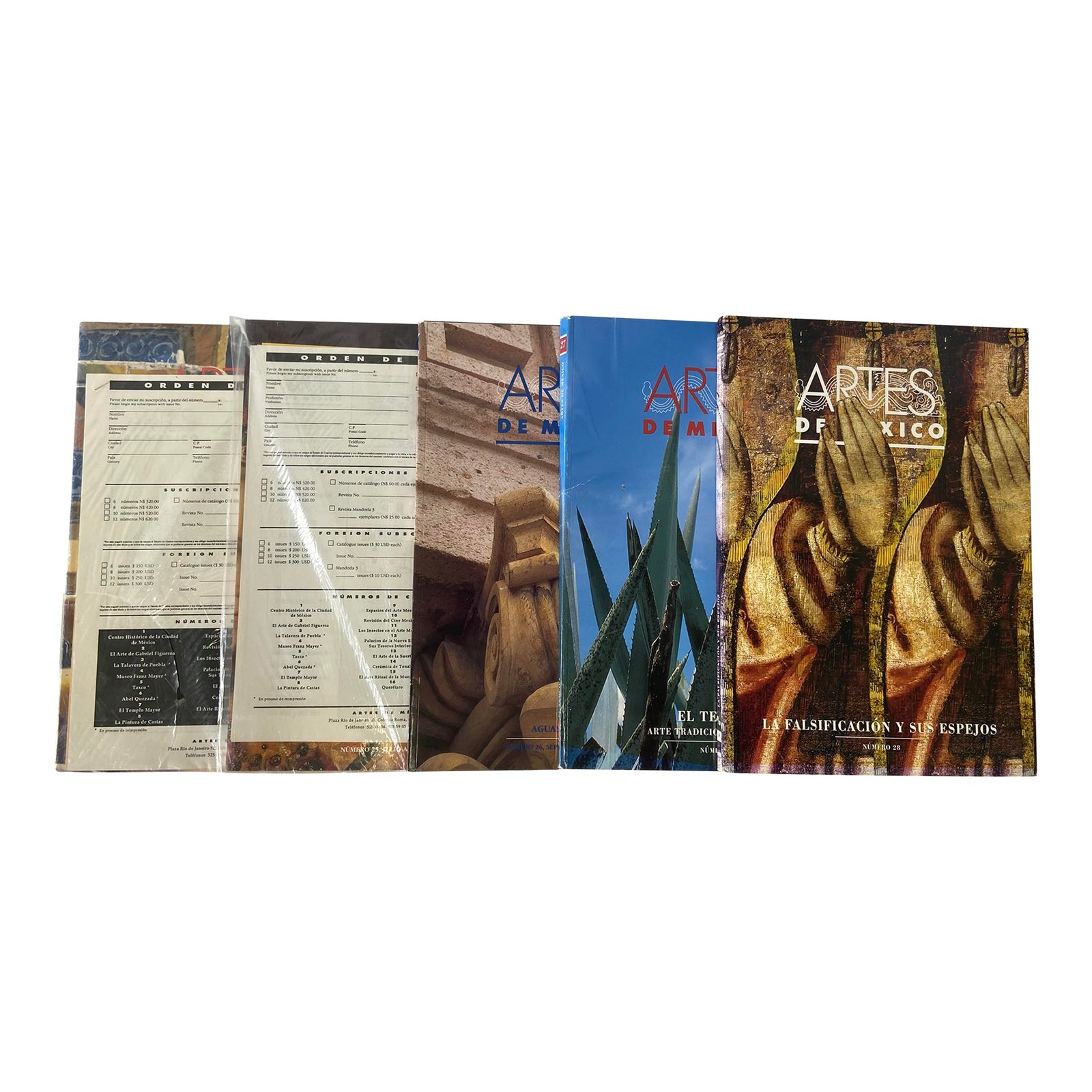 1990s "Artes De Mexico" Mexican Art Magazines Issues 24-28 - Set of 5 ...