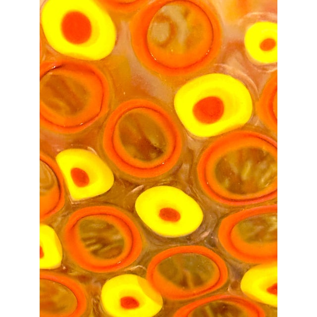 Monumental Stephen Rolfe Powell Orange & Yellow Murrine Glass Sculpture ...