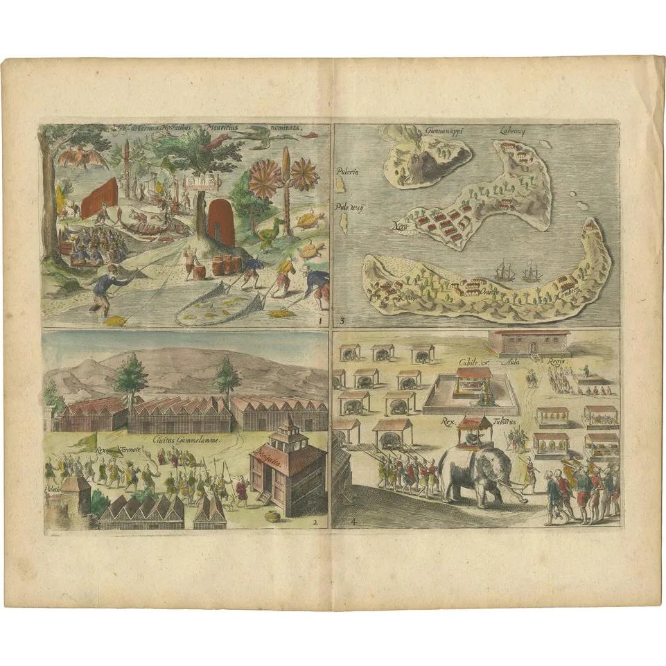 Mauritius and Indonesia, 1730, Paper | Chairish
